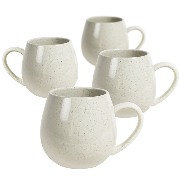 MUG 4PK - WHITE SPECKLED HUG ME - Robert Gordon Hospitality